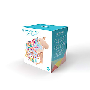 Manhattan Toy Playful Pony Wooden Toddler Activity Center , 18 x 9 x 13 inches