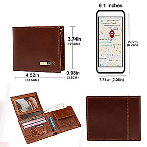 Anti-Lost Bluetooth Wallet Tracker & Finder GPS Position Location Credit Card Holder for Men Leather Men's Wallets Cion Pocket ID Window