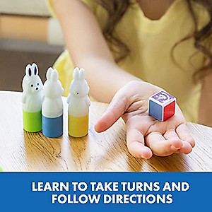 Educational Insights Bunny Hop: Memory & Color Recognition Preschool & Toddler Game, 2-4 Players, Gift for Kids Ages 4+