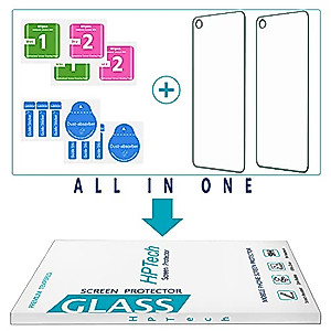 HPTech (2-Pack) Compatible for Moto G Power 2021 Tempered Glass Screen Protector, 9H Hardness, Cutout Camera Hole, HD Clear Case Friendly