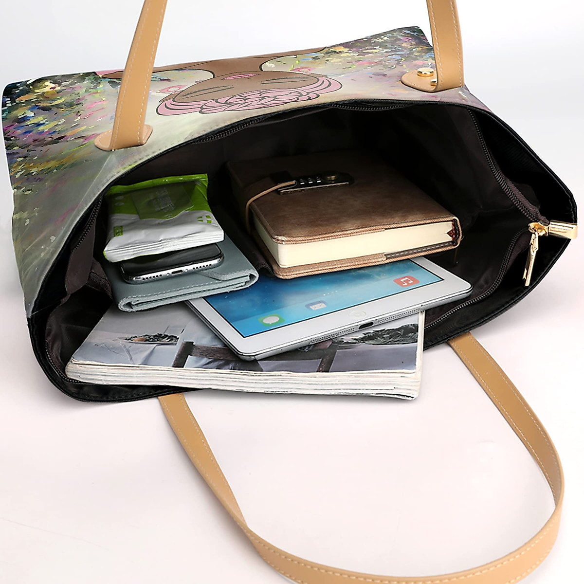 FZNHQL Tote Bags American Melanin Women‘s Gifts Handbags for Black Women Afro Fashion Shoulder Bags Work Travel Bag