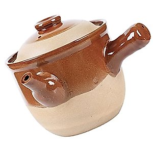 FUOYLOO Coffee Kettle Stovetop Japanese Frying Pot Korean Pots for Cooking Hot Pot Pot Turkish Coffee Pot Chinese Herbal Casserole Traditional Chinese Medicine Cooker Pottery Clay Stew Pot