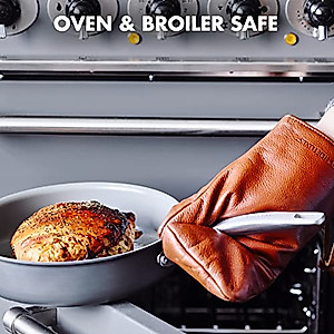 GreenPan Chatham Hard Anodized Healthy Ceramic Nonstick, 11" Grill Pan, PFAS-Free, Dishwasher Safe, Oven Safe, Gray