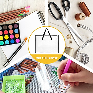 EOOUT 4pcs 19x25 Inches Art Portfolio Bags, Portfolio Folder for Artwork, Posters Storage Bag with Zipper and Handle Mesh Folder Organizers for Poster, Scrapbook, Keepsake and Bulletin Board