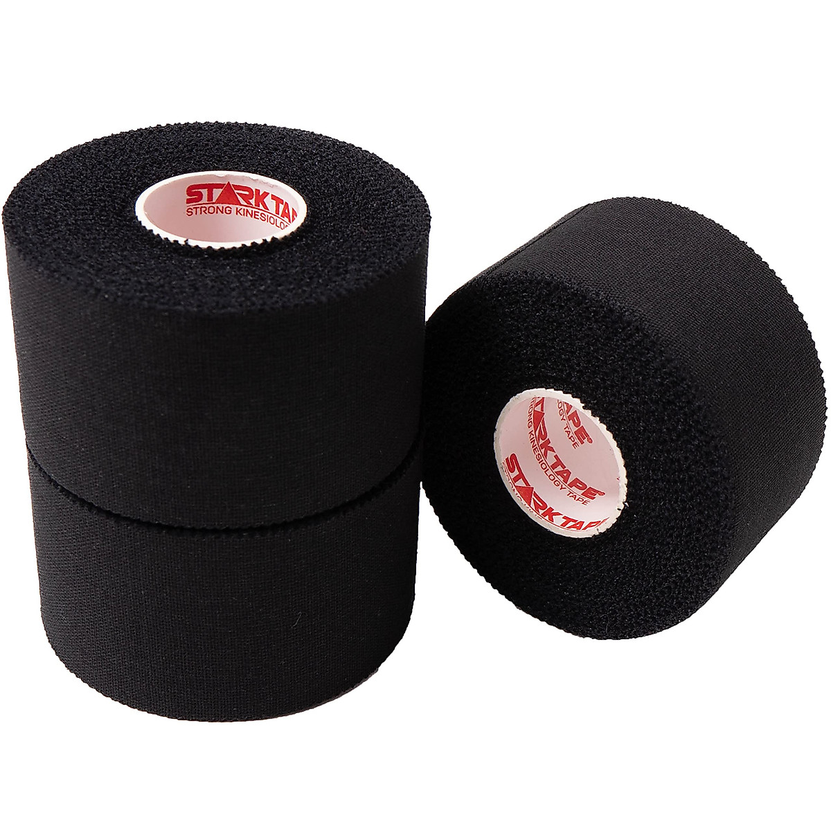 (3 Pack) Black Athletic Tape 1.5" x 45ft Per Roll – Easy to Tear, No Sticky Residue Skin-Friendly. Very Strong Tapes for Athlete, Sport, Medical Trainers, First Aid Injury Wrap: Fingers Ankles Wrist