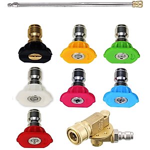 M MINGLE Pressure Washer Extension Wand, Pressure Washer Accessories Kit, 1/4 inch