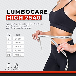 WEHR Lumbocare High Lumbar Support Lower Back Brace – Lumbosacral Support Brace with Soft Splints – Premium Skin Friendly Elastic Material – Ideal for Back Pain, Lumbago, Posture Alignment (Large)
