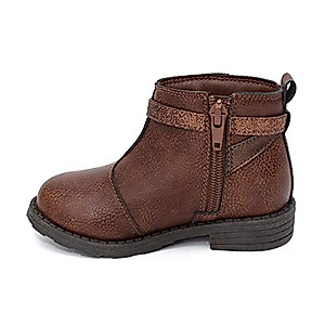 Simple Joys by Carter's Girls Darcy Fashion Boot, Brown, 12 Little Kid