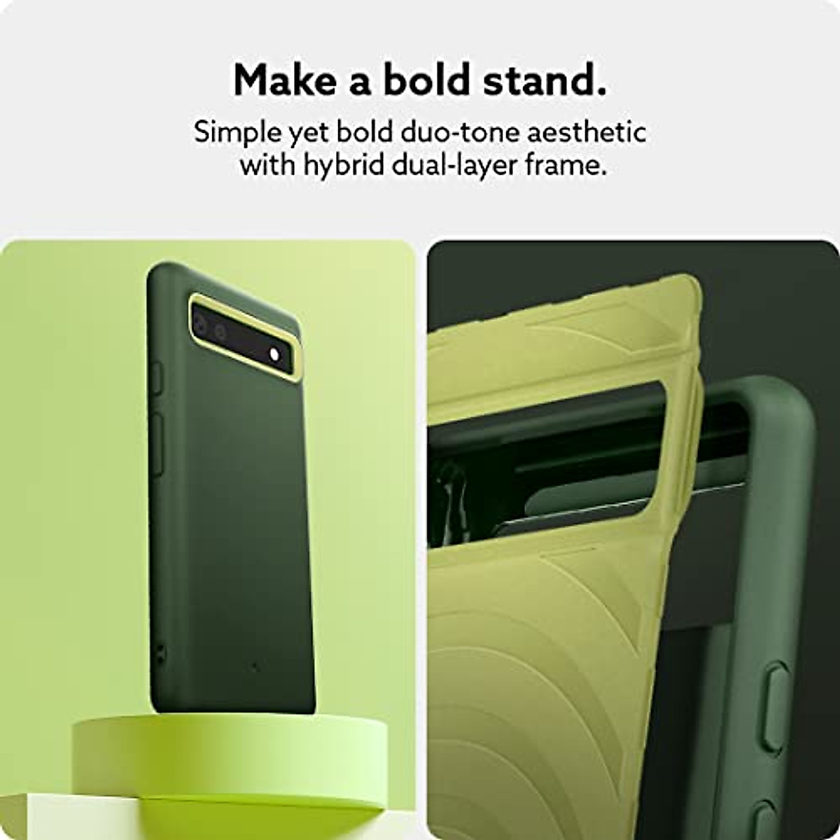 Caseology Nano Pop Silicone Case Compatible with Google Pixel 6a Case 5G (2022) - AVO Green