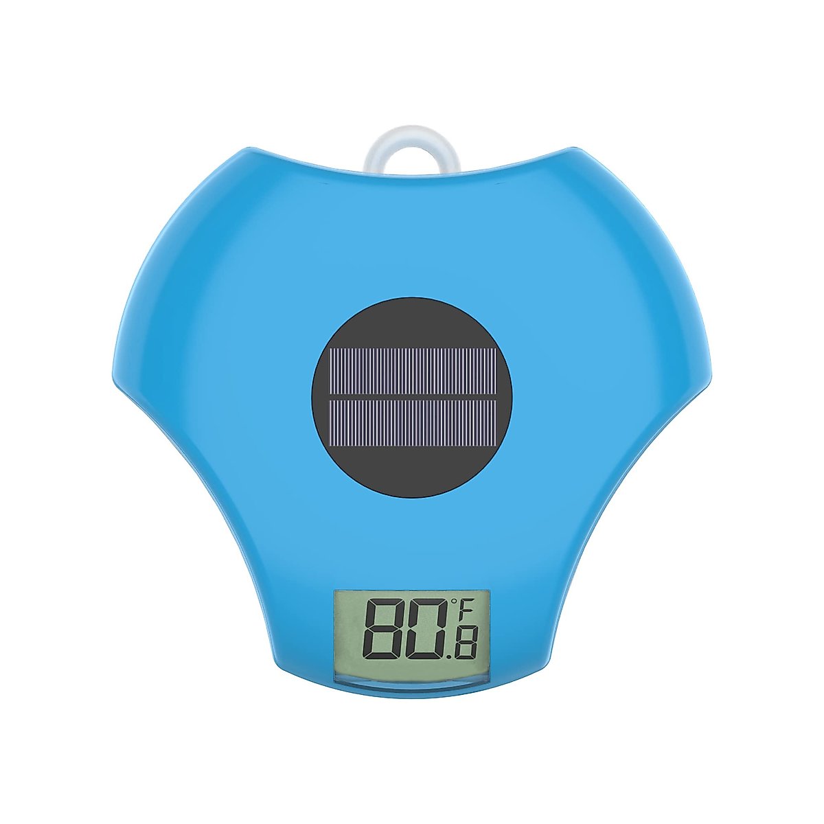 RINMEE Solar Digital Pool Thermometer Floating, Large Easy-to-Read Screen Display and Bold Numbers, High Accuracy and Wide Measuring Range for Swimming Pool, Spa, Hot Tub, Ice Bath, Fish Pond