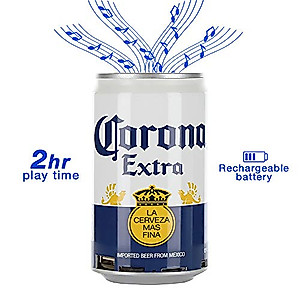 Corona Can Beer Bluetooth Can Shaped Speaker Bluetooth Bottle Speaker Portable Wireless Speaker Portable Travel Stereo Speaker for Outdoor and Indoor Activities