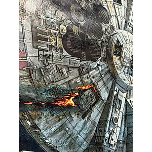 Millenium Falcon Rug, Starwars Rug, Boy Room Rug, Fantastic Rug, Home Decor Rug, Area Rug, Soft Rug cv465.1 (23”x31”)=60x80cm=1.9 ft x2.6 ft