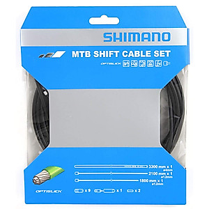 Shimano XT M8000 MTB Gear Cable Set, OPTISLICK Coated Inners, Black Y60198090