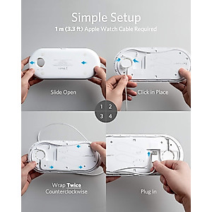 Anker Wireless Charging Station for Apple Products, PowerWave 3-in-1 Qi-Certified Pad for Apple Watch, iPhone 14/14 Pro/14 Pro Max/13, AirPods Pro (Watch Charging Cable & AC Adapter Not Included)