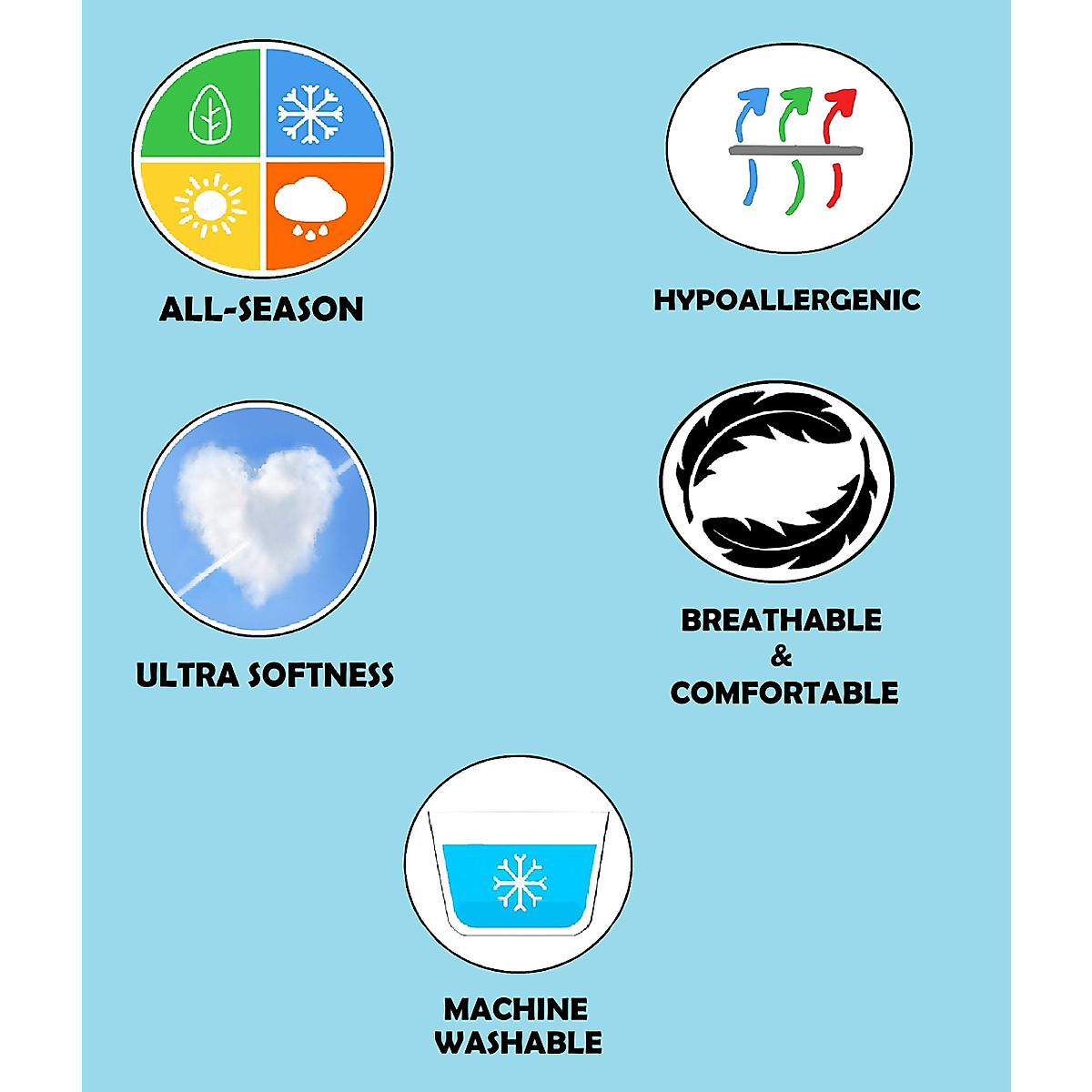 Elegant Comfort 1500 Premium Hotel Quality 3-Piece Duvet Cover Set, Luxury and Softest 1500 Premium Hotel Quality Microfiber Bedding Duvet Set, Wrinkle and Stain-Resistant, Twin/Twin XL, Black