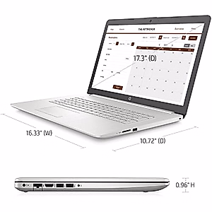 HP 17.3” Laptop (Latest Model), 11th Gen Intel Core i3-1115G4, 12GB RAM, 256GB SSD, Anti-Glare Display, Intel UHD Graphics, Long Battery Life, Windows 11
