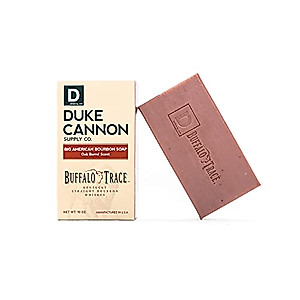 Duke Cannon Cannon Supply Co. Big American Bourbon Soap, 10oz - Superior Grade Men's Soap with Oak Barrel Scent, Made With Buffalo Trace