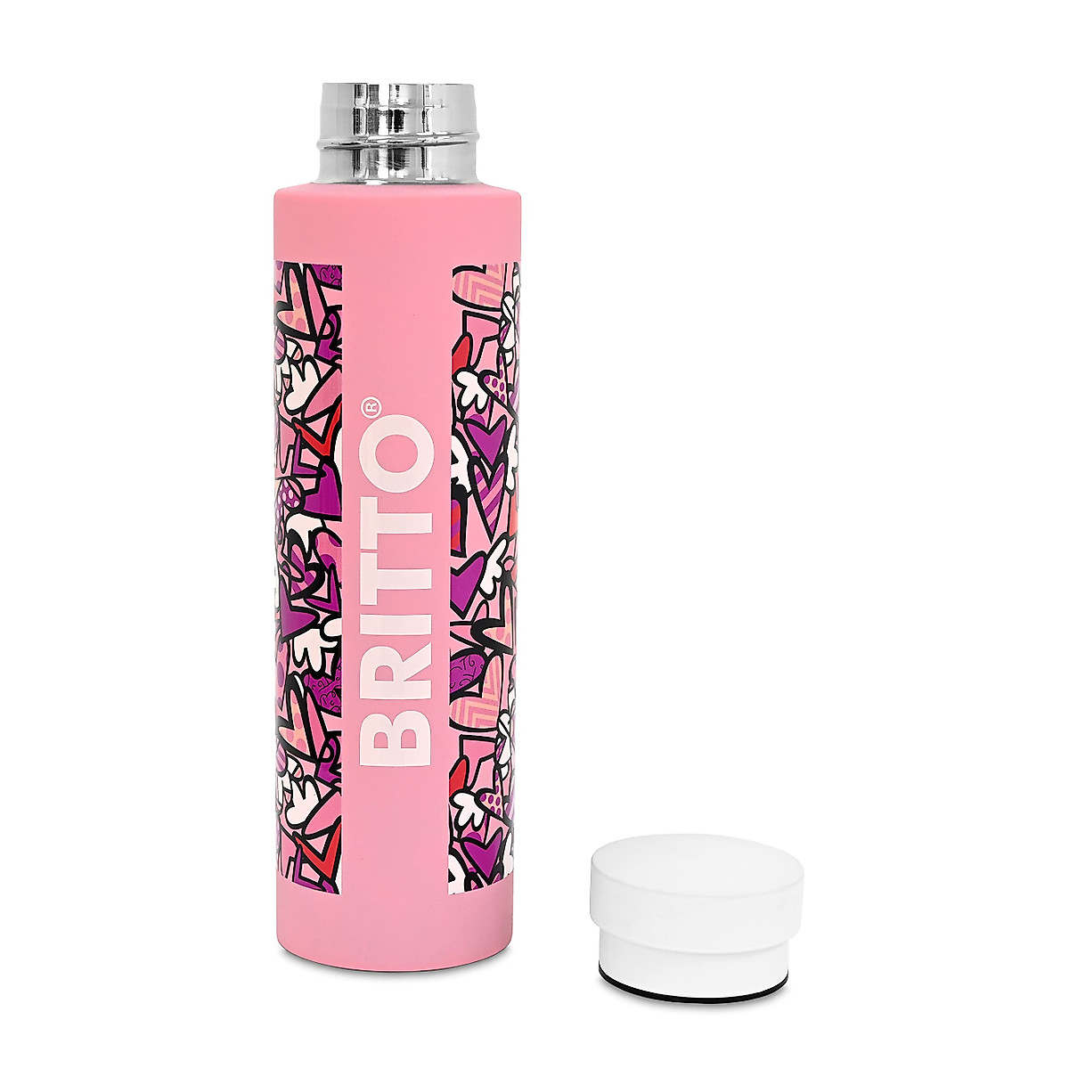BRITTO Romero 25oz Insulated Water Bottle, Stainless Steel, Alive - Pink'