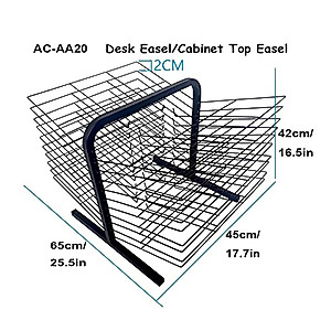 DONGYUE 20 Layers Drying Rack, Back-to-Back Double-Sided Art Drying Rack, with 20 Wire Shelves for Works of Art, Black Powder Coated Finish, Ideal for Schools and Art Clubs,