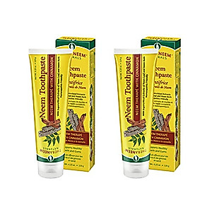TheraNeem Neem Toothpaste, Cinnamon | Supports Healthy Teeth and Gums and a Fresh Mouth | Fluoride Free, Vegan | 4.23 oz | 2pk
