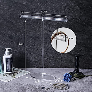 Ausalivan Acrylic Necklace Holder Organizer,bracelet Necklace Display Stand for Selling，Jewelry Storage Rack