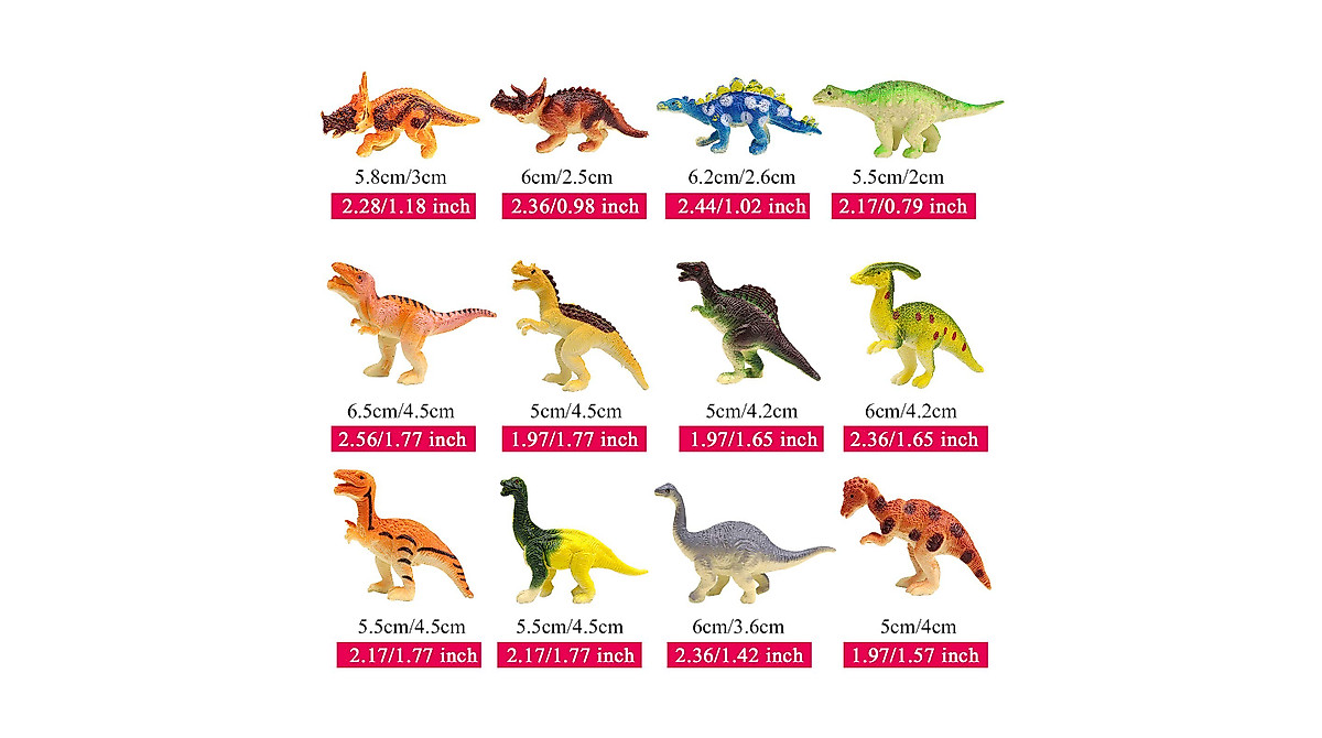 Affordable Mini Dinosaur Figures - HAPTIME Pack of 12