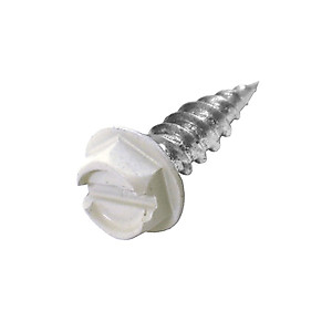 MALCO HW7X1/2ZWG Zip-in Self Piercing White Sheet Metal Screws 100 pack
