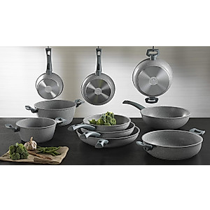 Mopita ROVW28MO101 Roccia Viva Forged Aluminum Wok, 28 x 8.9 cm, Aluminium, Black