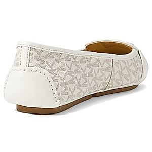 Michael Kors Women's Moccasin Espadrille Wedge Sandal, Vanilla, 12