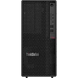 Lenovo ThinkStation P340 30DH000NUS Workstation - 1 i5-10500 - 16 GB RAM - 512 GB SSD - Tower - Raven Black - Windows 10 Pro 64-bit - DVD-Writer - English (US) Keyboard - Ethernet