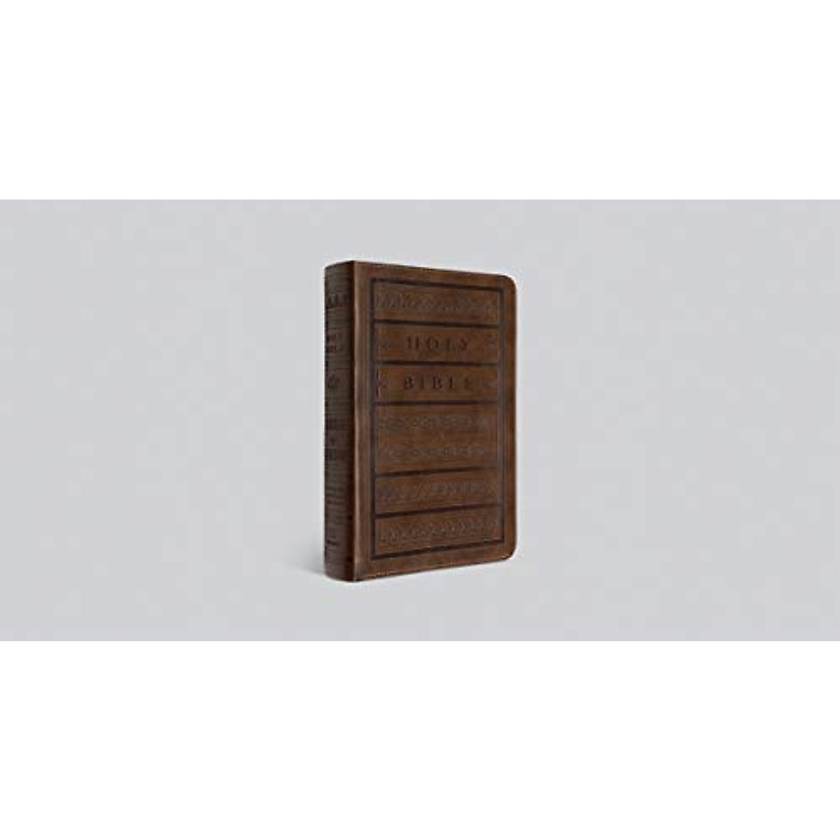 ESV Large Print Personal Size Bible (TruTone, Brown, Engraved Mantel Design)