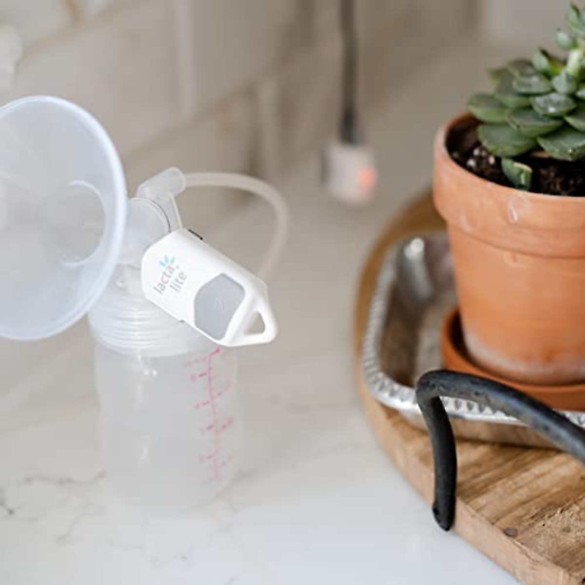 Hands Free Breast Pump Light,Lacta Lite,Wearable, Portable, Clip-On, Rechargeable Set of Lights White Set of 2