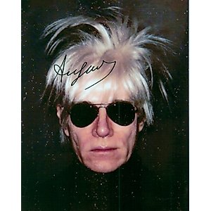 Kirkland ANDY WARHOL, 8 X 10 Autograph Photo on Glossy Photo Paper