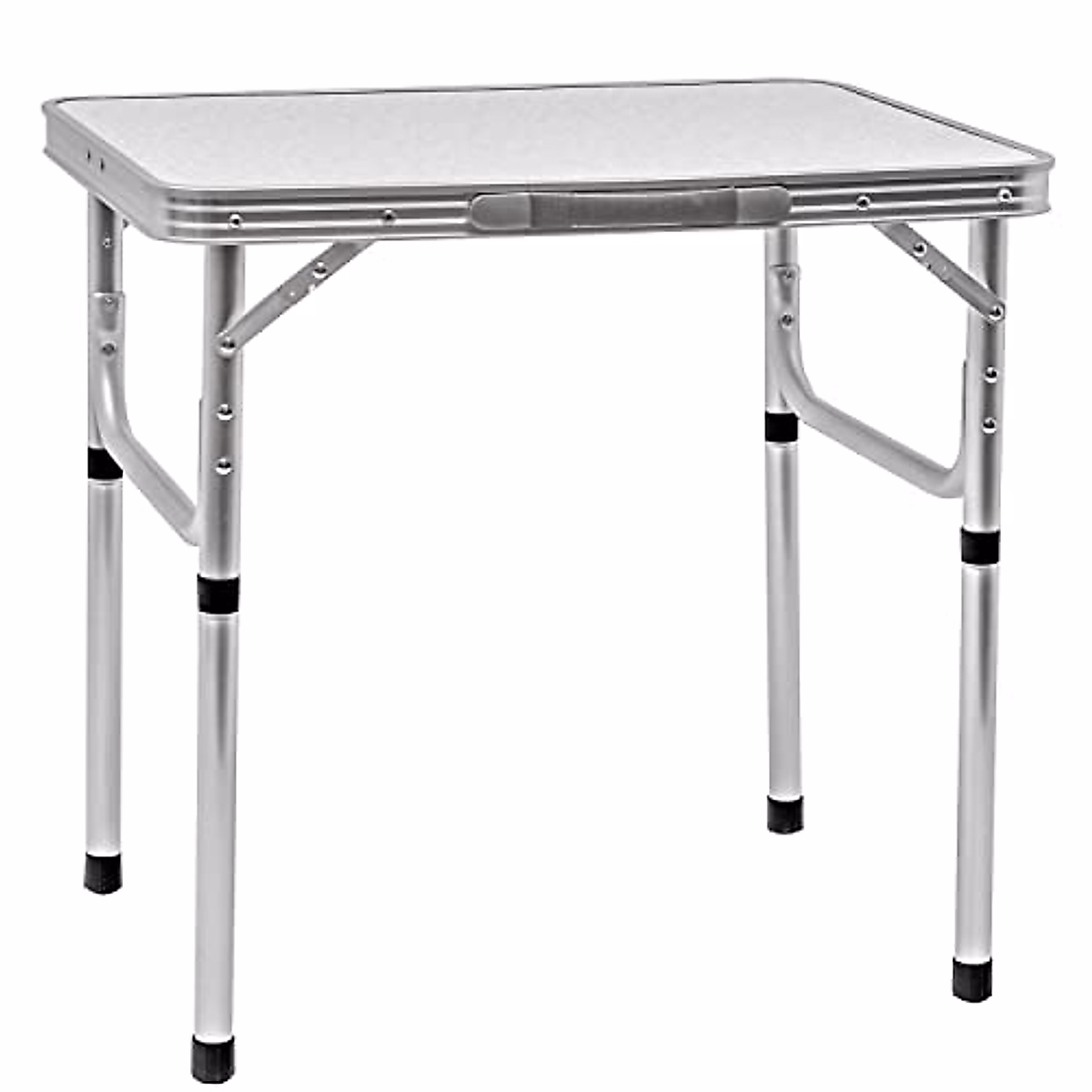 Aluminum Portable Folding Camp Table With Carry Handle - By Trademark Innovations, White