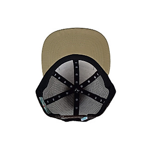 Sendero Provisions Co. Outdoor Snapback Hat with Fly Fishing Sublimated Patch & Mesh Back for Breathability (Khaki/Brown)