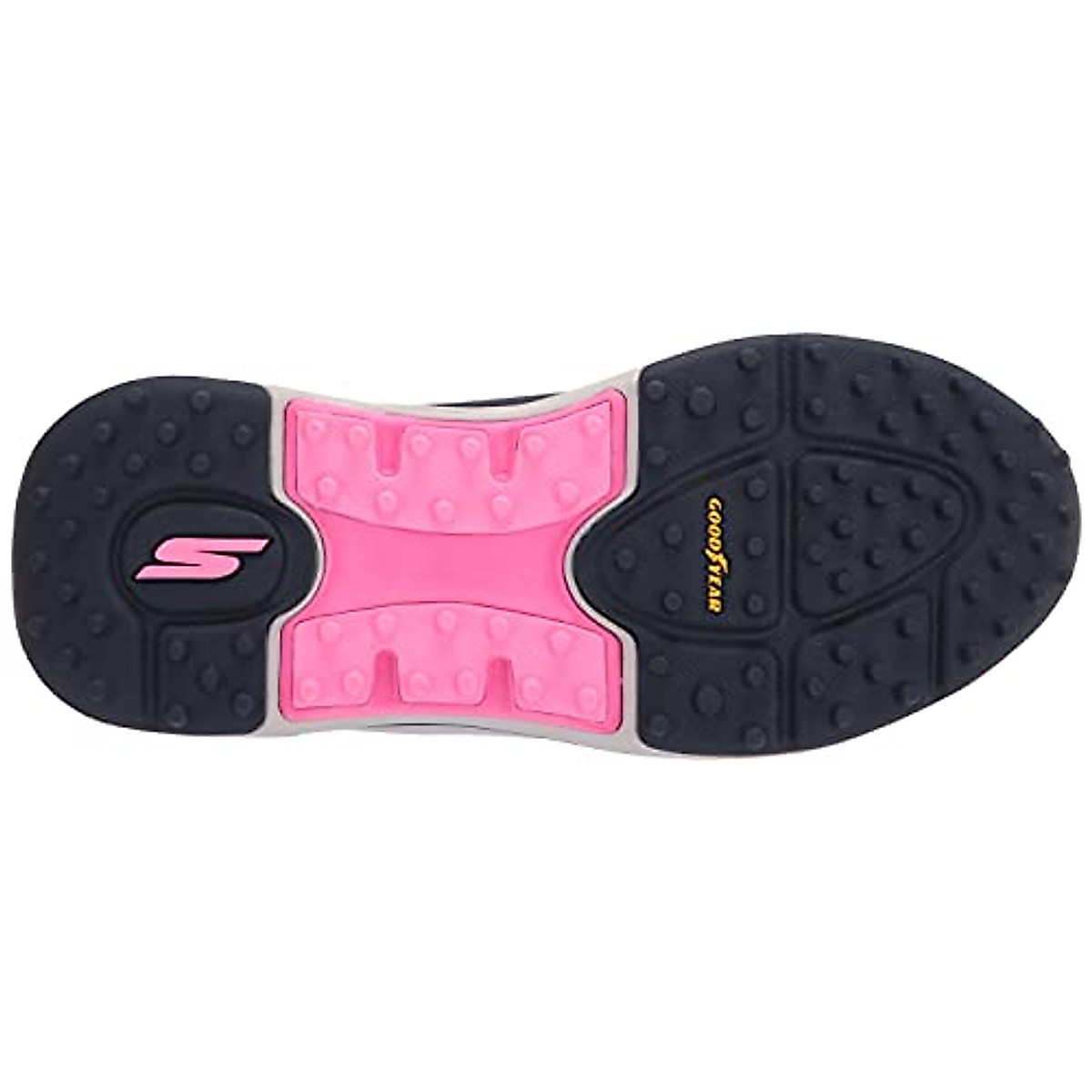 Skechers Women's Go Arch Fit Golf Shoe, Navy/Pink, 9