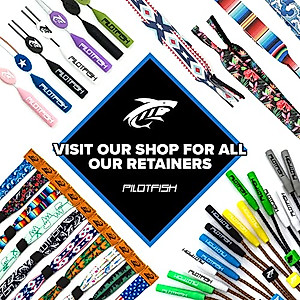 Pilotfish Wire Sunglasses Strap, Adjustable No Tail Eyewear Retainer, Sunglass Straps for Glasses, Eyeglasses, Sports