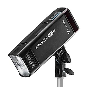 Flashpoint eVOLV 200 Pro TTL Pocket Flash Kit - AD200 Pro, Glow EZ Lock Quick Octa Large Softbox with Bowens Mount (36in), Handheld Grip S-Type Bracket Bowens Mount Holder for Speedlite Flash Softbox