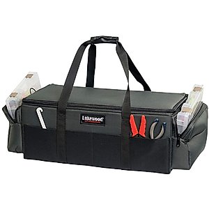 Lakewood Fishing Black Hanging Lure Locker Tackle Box W Adjustable Lure Dividers