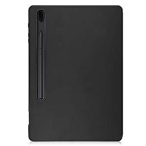 Case for Samsung Galaxy Tab S7 FE 12.4-Inch 2021 Release Model (SM-T730/733/736/738) Smart Slim Tri-Fold Tablet TPU Leather Cover With Auto Wake/Sleep for Samsung Galaxy Tab S7 FE Cover (Black)