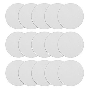 BCP 15PCS 3 inch Round Strong Double Adhesive Silicone Sticker Pad Wall Mount for Suction Hook