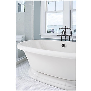 Kohler K-7159-BL Artifacts 1 1/2" Exposed Bath Drain, Matte Black