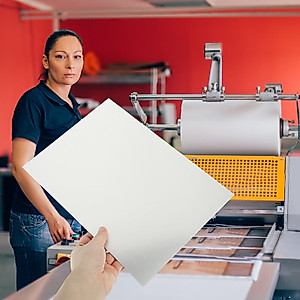 NUOBESTY 60 Sheets of Full Sheet Sticker Labels, White Matte Label Paper Printable Sticker Paper Internet Shipping Labels for Home Office Inkjet Printer