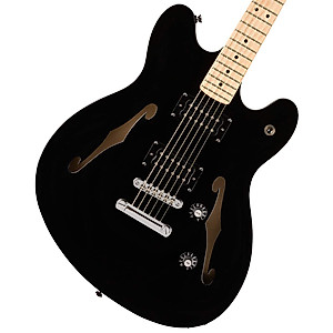 Squier Affinity Series Starcaster Electric Guitar, with 2-Year Warranty, Black