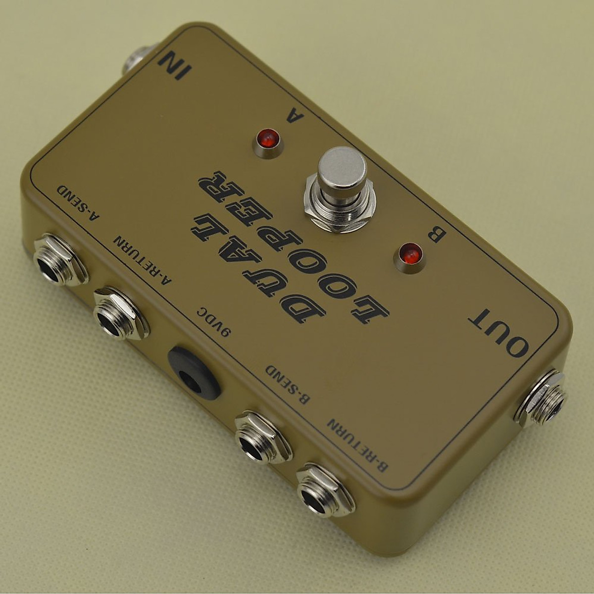 New True-Bypass Looper Effect Pedal Guitar Effect Pedal Looper Switcher true bypass guitar pedal Light Black dual Loop ArmyGreen switch