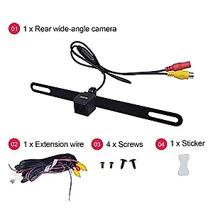 ATOTO AC-HD02LR 720P Rearview Camera with Live Rearview, HD Picture Quality, Night Vision / Waterproof, Compatible with ATOTO S8 /F7 Series/A6 KarLink/A6 PF Version. Not Compatible with SA102/ A6Y/P8