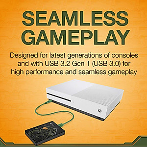 Seagate Game Drive for Xbox Halo - Master Chief LE 2TB External Hard Drive Portable HDD - USB 3.2 Gen 1 Designed for Xbox One, Xbox Series X, and Xbox Series S (STEA2000431) (Renewed)