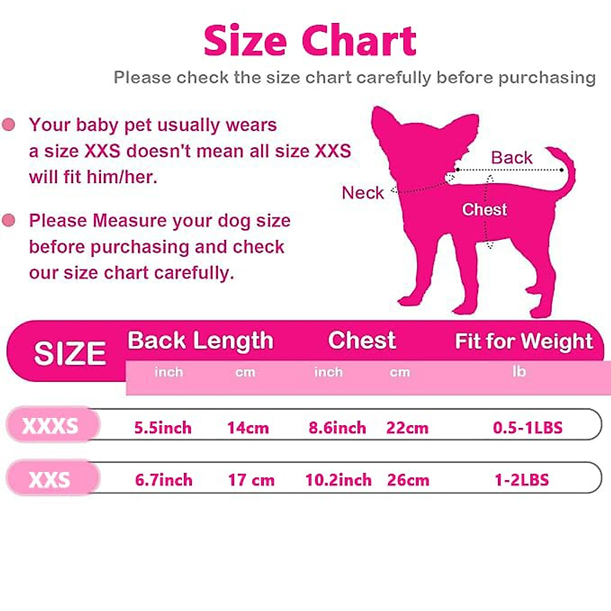 FLAdorepet 3 Packs Teacup Dog Cat XXS Clothes for Chihuahua Yorkie,Winter Warm Fleece Puppy Pet Clothes Sweater Shirt Vest for Mini Newborn Extra Small Dogs (3 Packs, XXXS(Pet Under 1LBS))