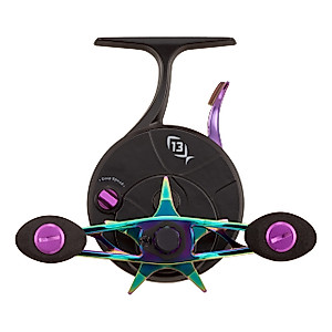 13 FISHING - Freefall Carbon - Trick Shop Edition 2022 - Inline Ice Fishing Reel - 2.5:1 Gear Ratio - Right Hand Retrieve - BBCFFTS222.5-RH