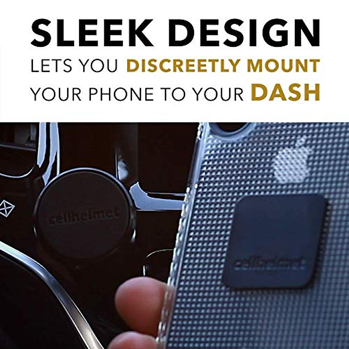 cellhelmet 360° Magnetic Dash Mount Cell Phone Holder for Car Compatible with iPhone 11 Pro Max Xs 8 7 6S Se Galaxy Note 10 Plus S10+ S20 S9 S8 | As Seen on Shark Tank